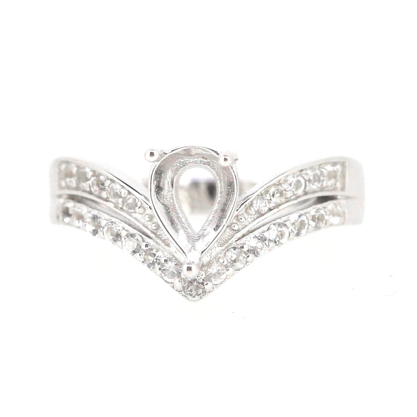 Pear Ring Settings | Pear Shaped Diamond & Moissanite Ring Settings ...