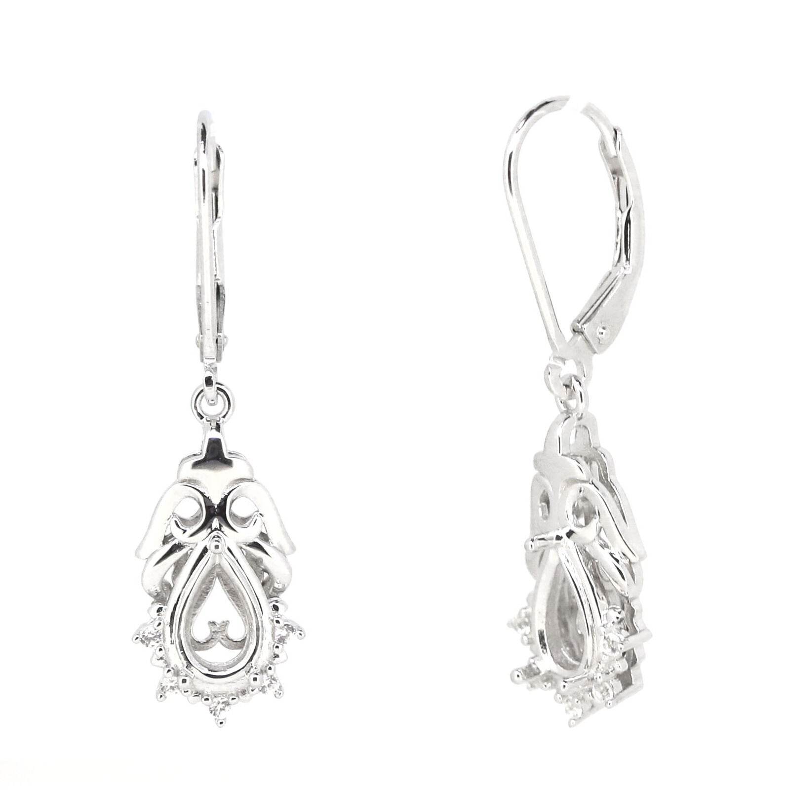 Semi Mount Silver Earring Set – Syzjewelry